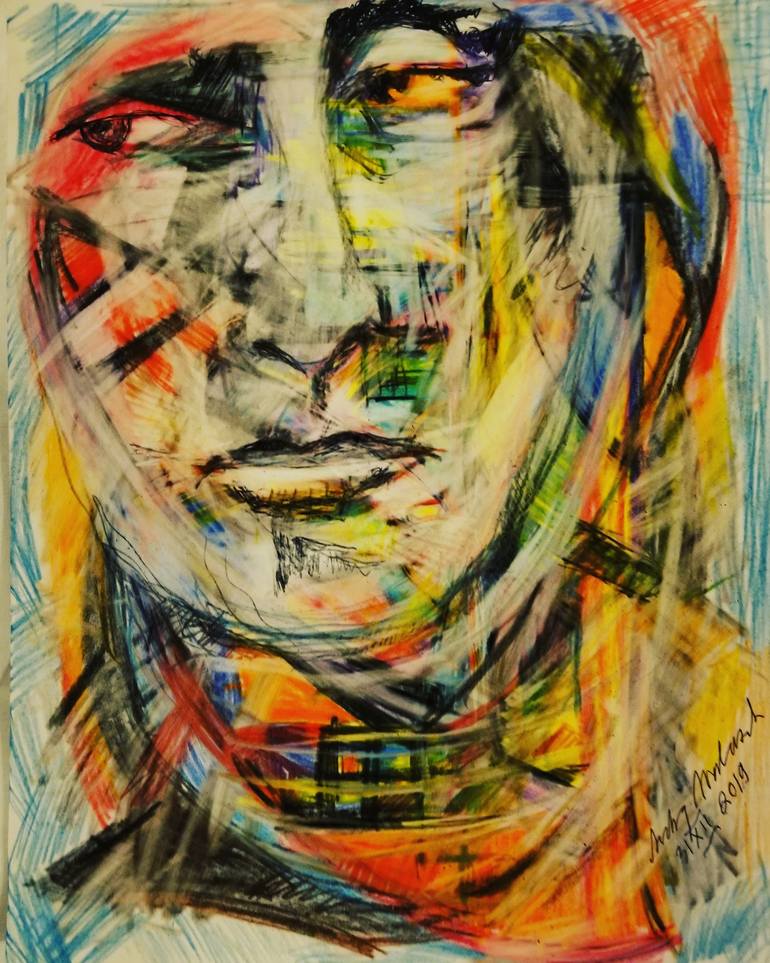 Behind the Mask Drawing by Andrew Walaszek | Saatchi Art