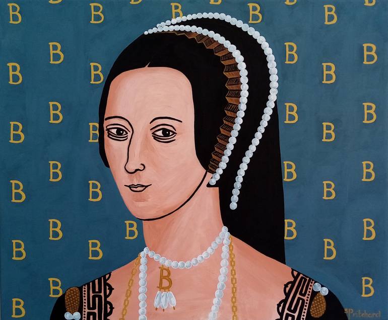 Anne Boleyn Painting by Sian Pritchard | Saatchi Art