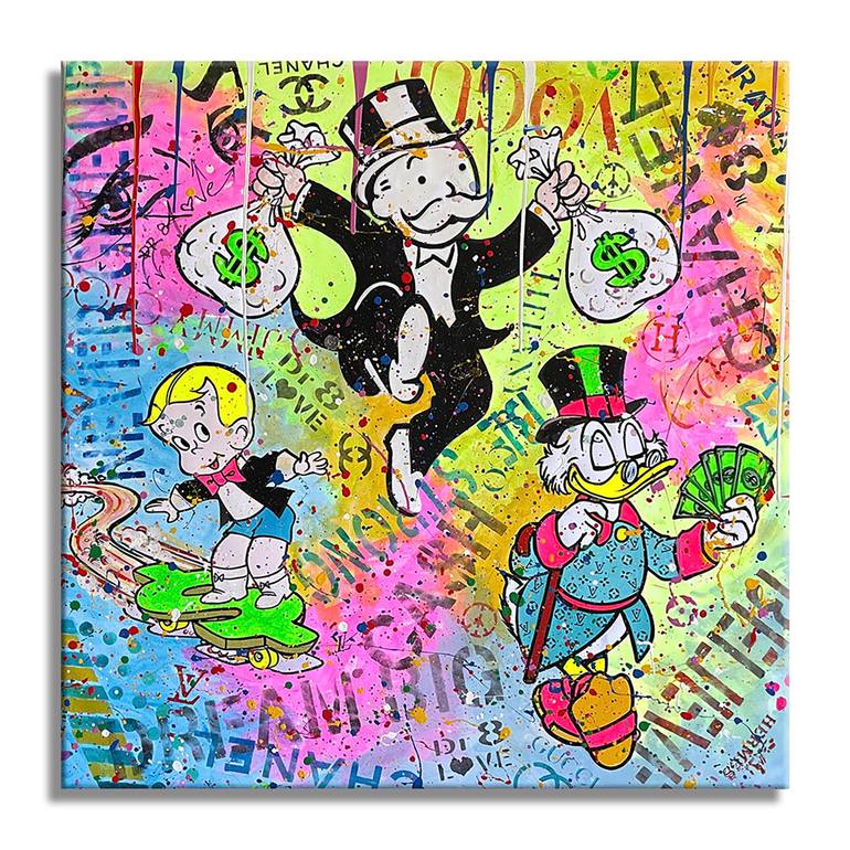 Happy and Rich - Limited Edition Giclee Canvas Printmaking by Dr Eight ...