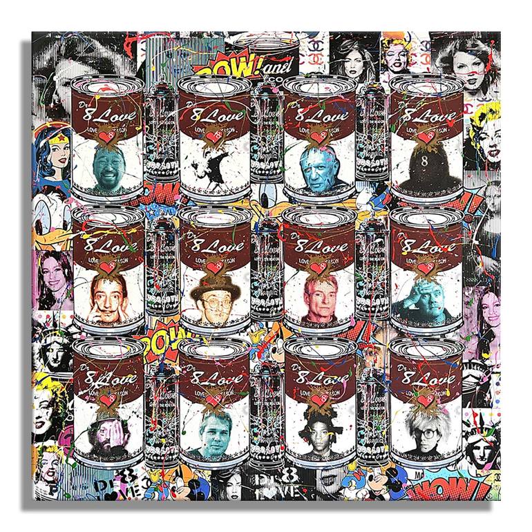 Pop Art 2 - Original Painting on Canvas Painting by Dr eight LOVE ...