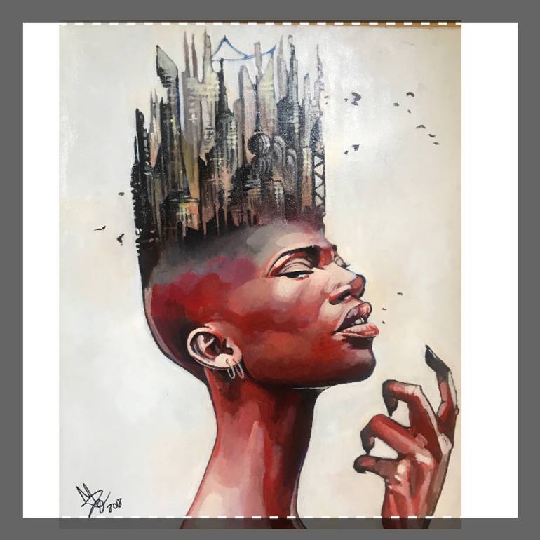 City of doubt Painting by Michela Demas | Saatchi Art