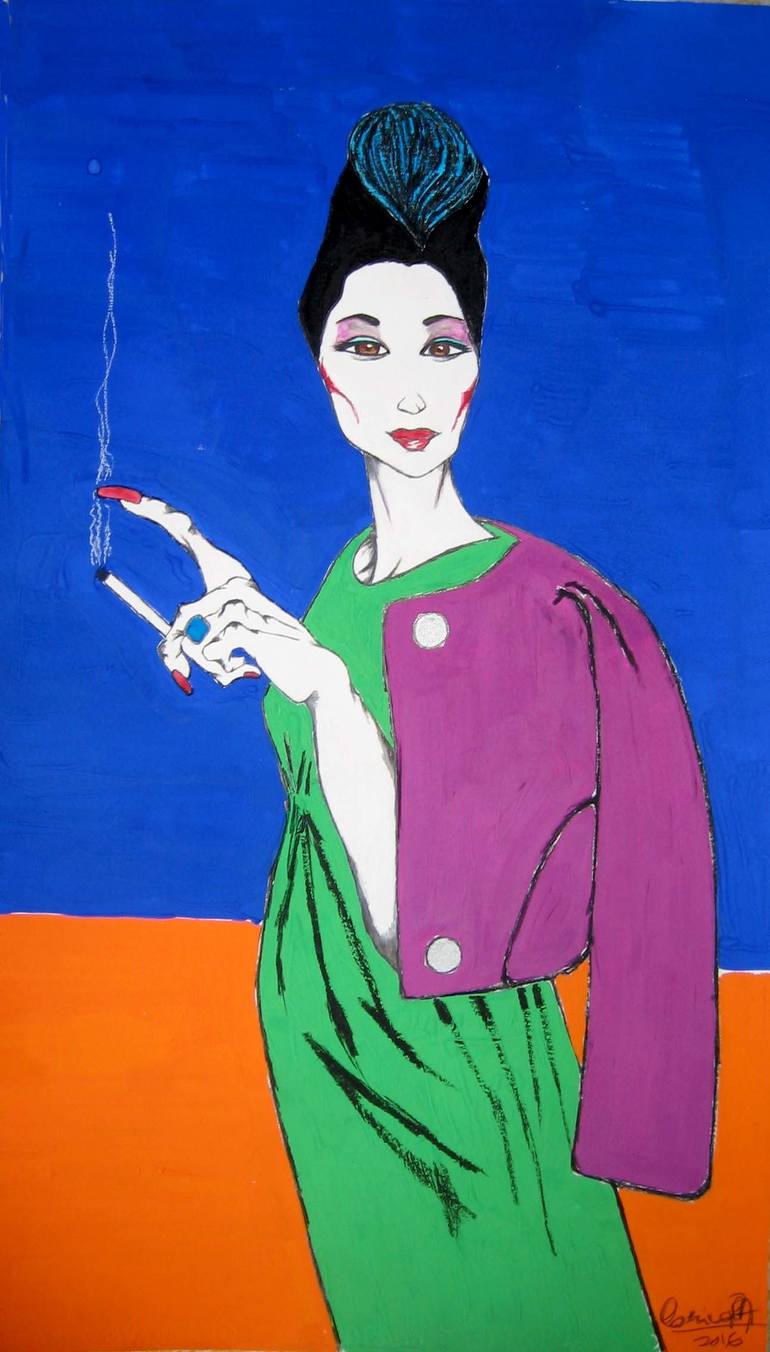 china woman Painting by Corina Rodriguez Anievas | Saatchi Art