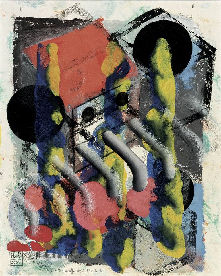 Fabula 15, Schlaraffiade Painting by Michael Wyss | Saatchi Art