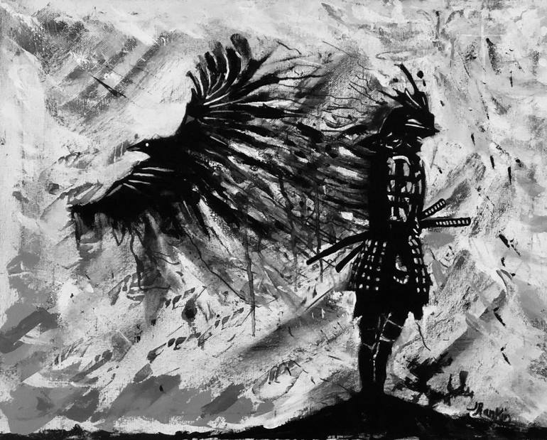 The Warrior Painting by John Rankin | Saatchi Art