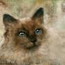Siamese Cat Painting by Randy Lindquist | Saatchi Art