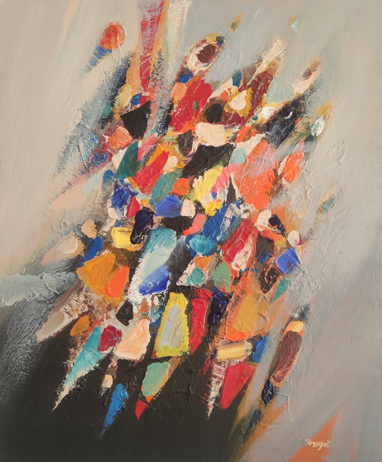 Hayk Miqayelyan/VIBRANT DISARRAY Painting by Narinart Armgallery ...