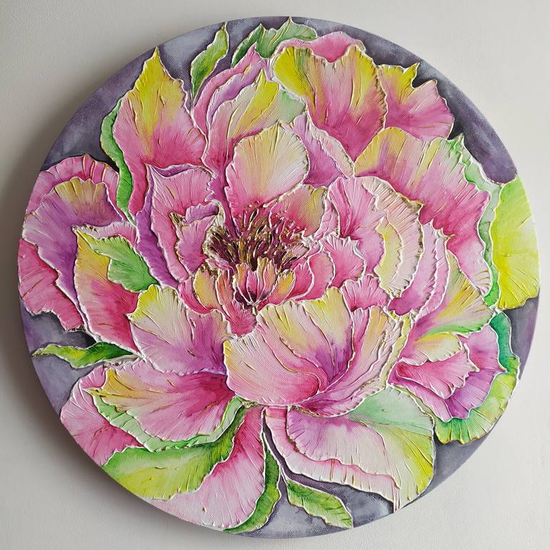 Arevik Gasparyan/Peony Perfection Painting by Narinart Armgallery ...