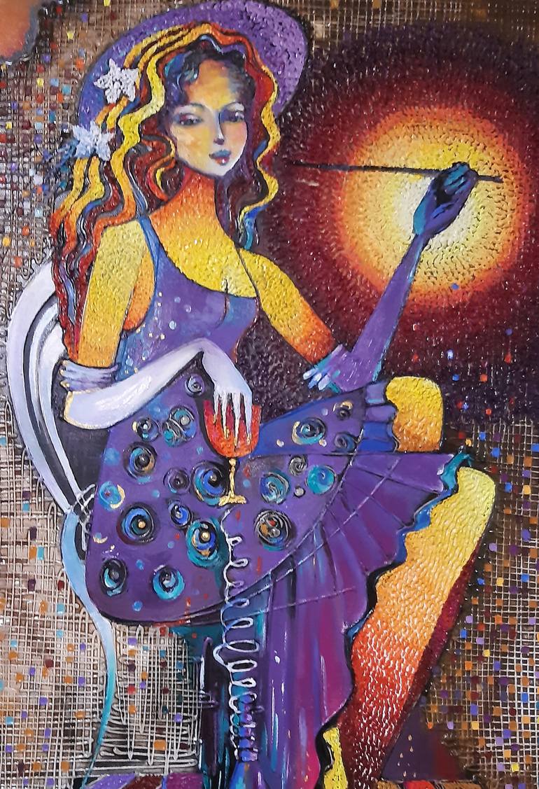 Ruzanna Melqumyan/Elegance in Twilight Painting by Narinart Armgallery ...