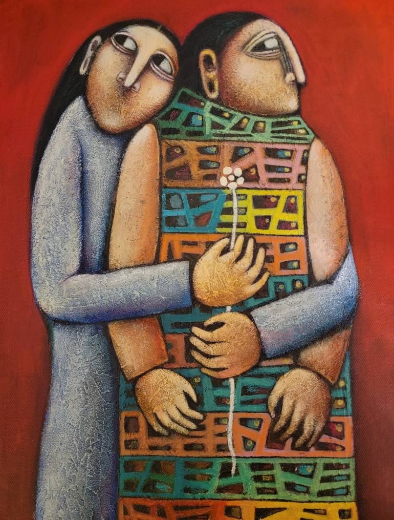 Liana Asatryan/Warm loving hearts Painting by Narinart Armgallery ...