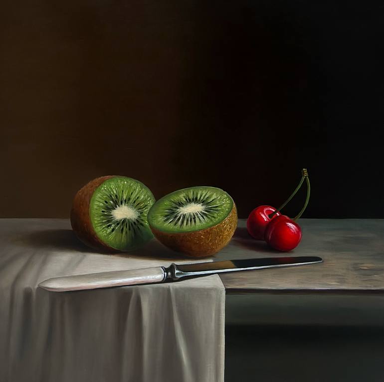 Gevorg Sinanyan/Kiwi & Cherry: A Juicy Story Painting by Narinart ...