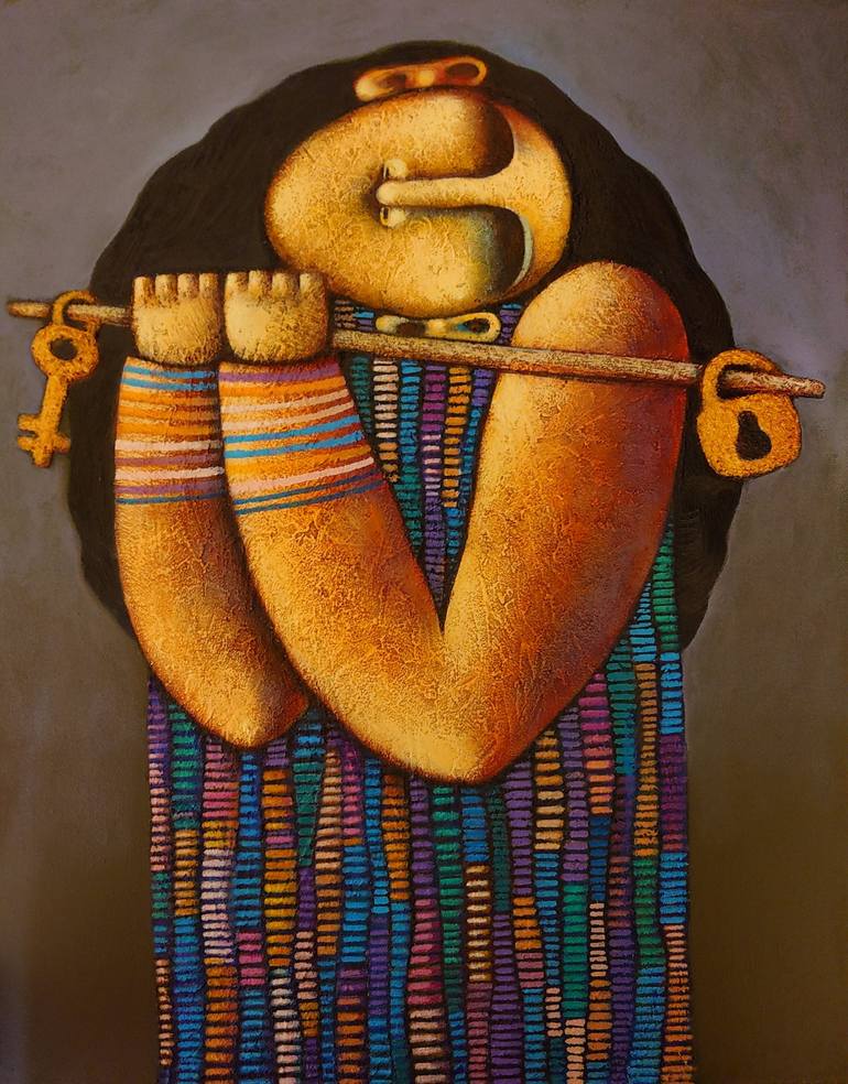 Liana Asatryan/Burden of Responsibility Painting by Narinart Armgallery ...