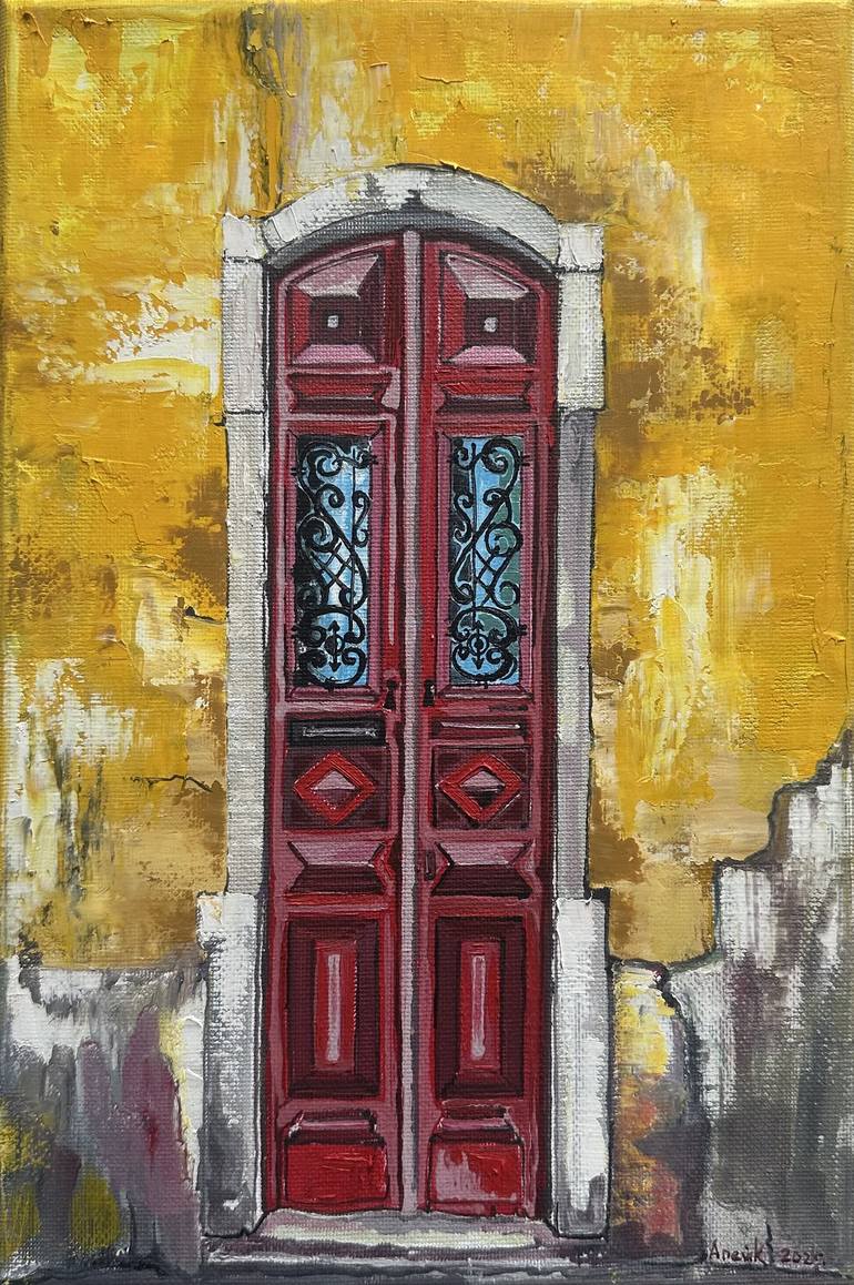 Arevik Gasparyan/The Mystery Red Door Painting by Narinart Armgallery ...