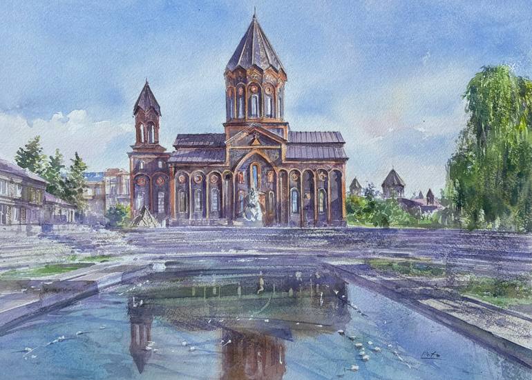 Peto Poghosyan/Morning Calm in Gyumri Painting by Narinart Armgallery ...