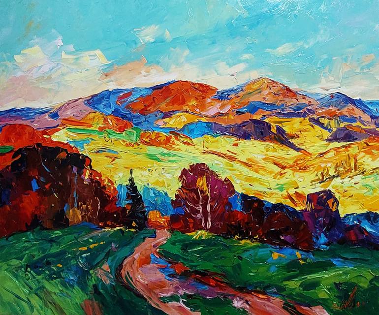Andranik Harutyunyan/The Valley in Full Color Painting by Narinart ...