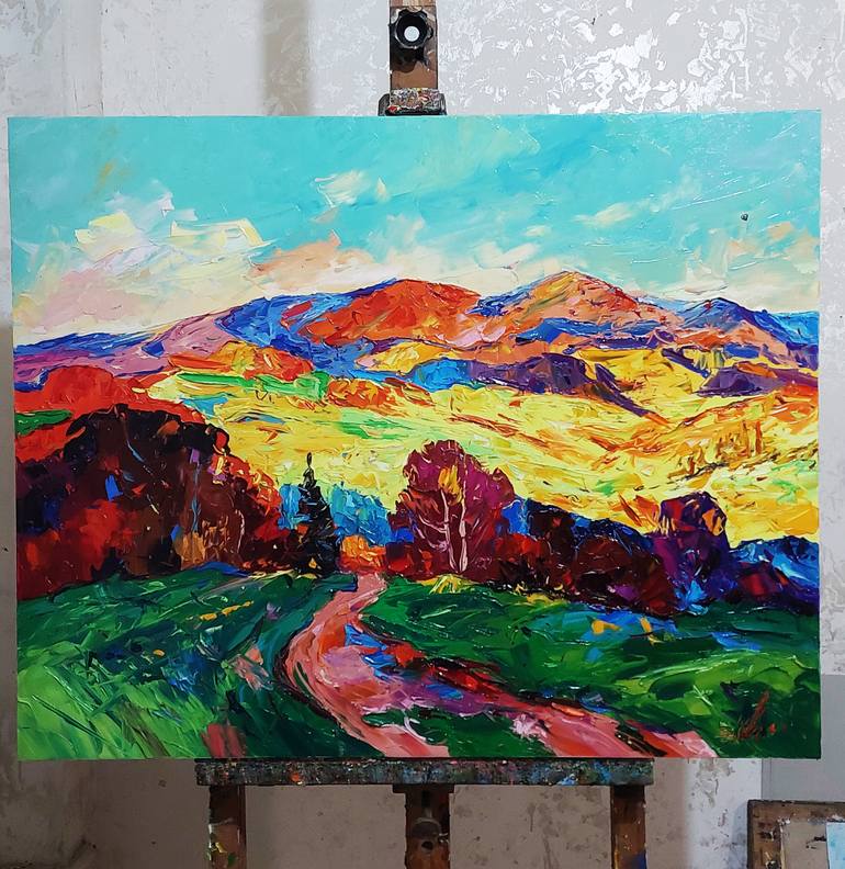 Andranik Harutyunyan/The Valley in Full Color Painting by Narinart ...