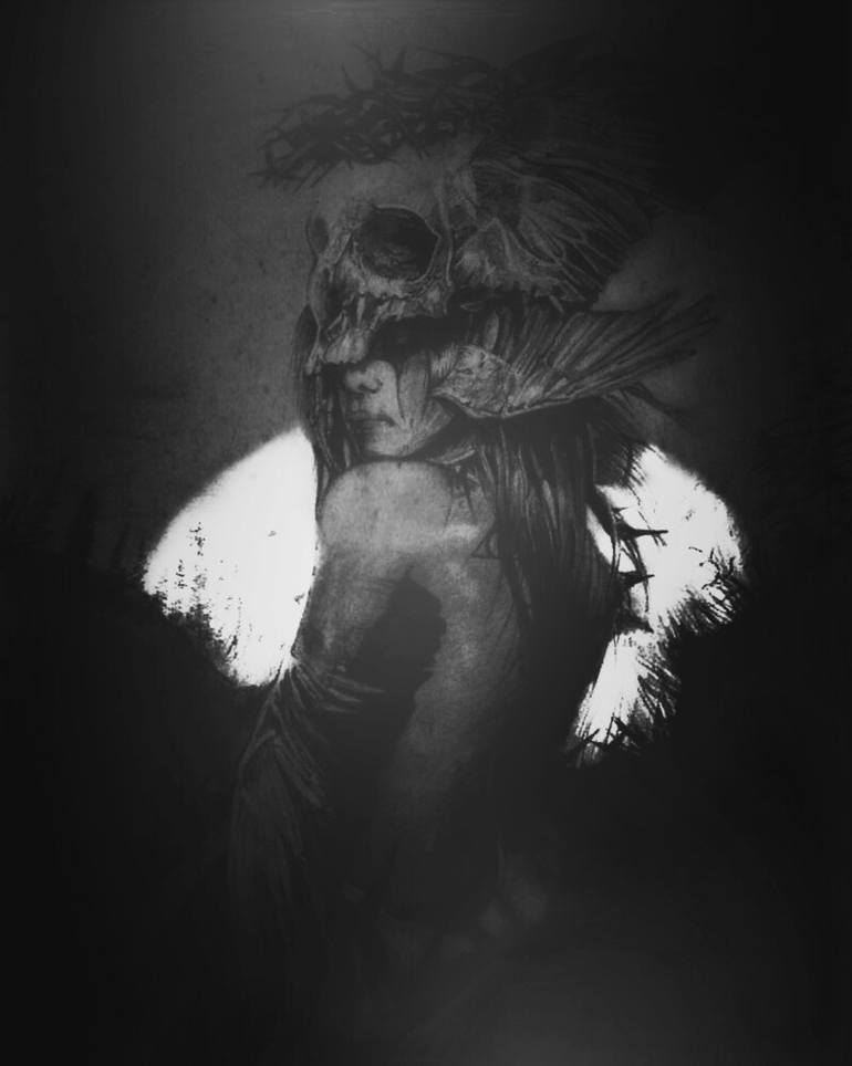 Death Drawing by Louis Wood | Saatchi Art