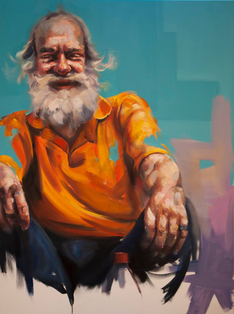 Portrait_7 SOLD Painting by Kristoffer Evang | Saatchi Art