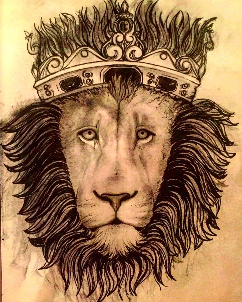 King Ink Drawing by Maryanne Martin | Saatchi Art