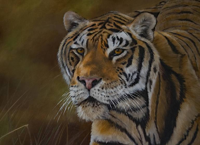 Tiger Painting by Lynette Taljaard | Saatchi Art
