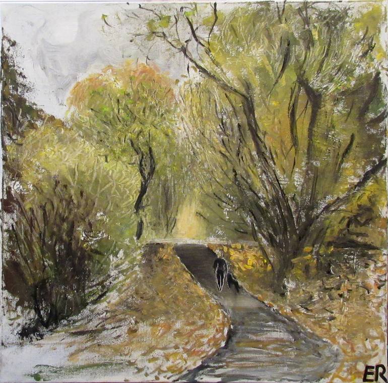 Walk Painting by Elena Roginsky | Saatchi Art