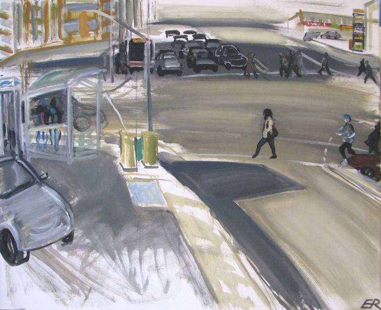 Intersection III Painting by Elena Roginsky | Saatchi Art