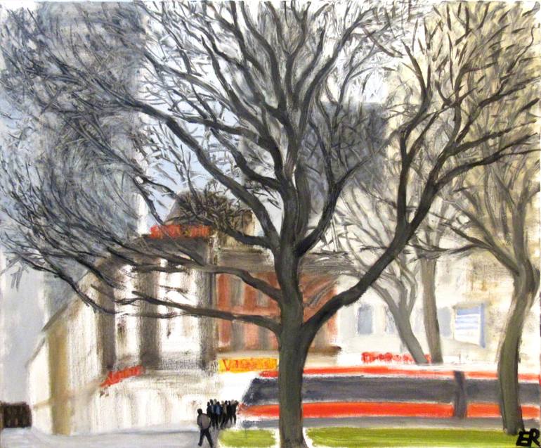 Church Corner Painting by Elena Roginsky | Saatchi Art
