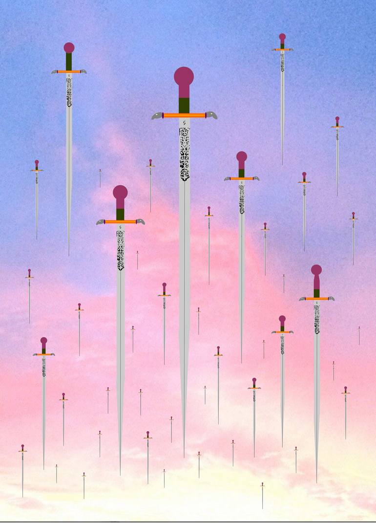 He who wields the sword dies by the sword Drawing by Malcolm D B Munro ...