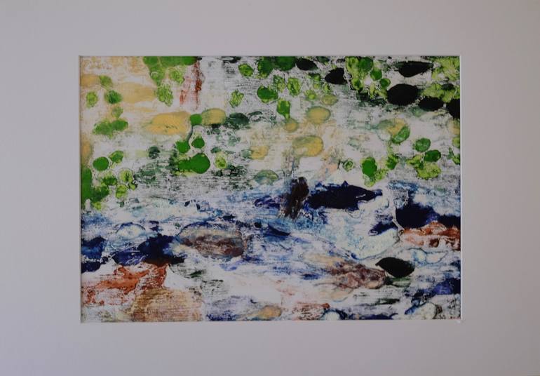 Swimmers in the Beck (4) Painting by Janet Griffiths | Saatchi Art