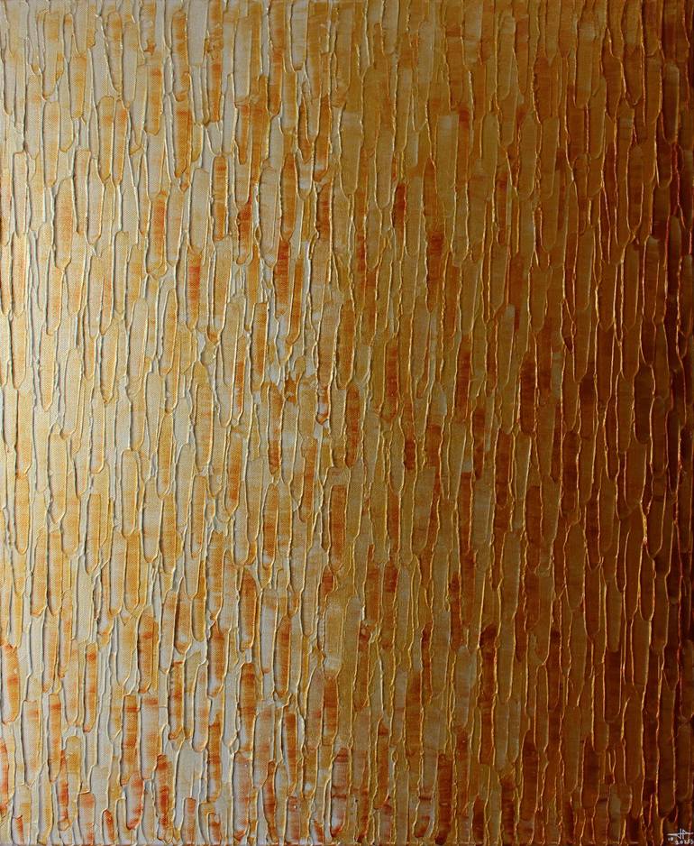 White golden color fade Painting by Jonathan Pradillon | Saatchi Art