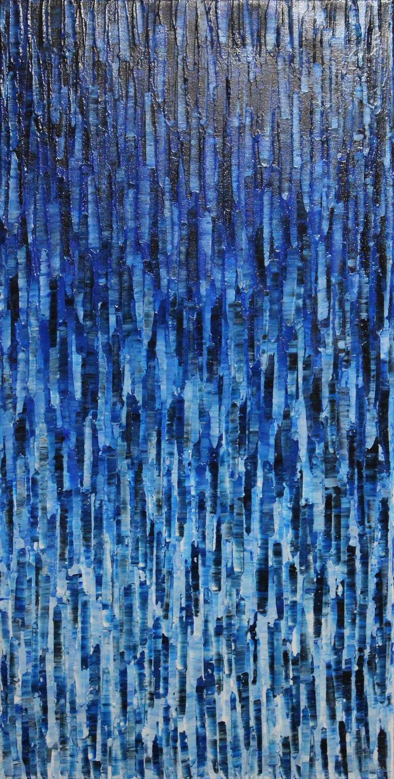 Blue matrix Painting by Jonathan Pradillon | Saatchi Art