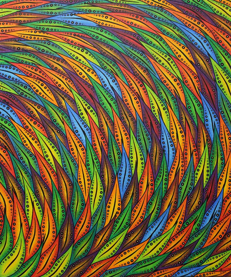 Flamboyant colors movements Painting by Jonathan Pradillon | Saatchi Art