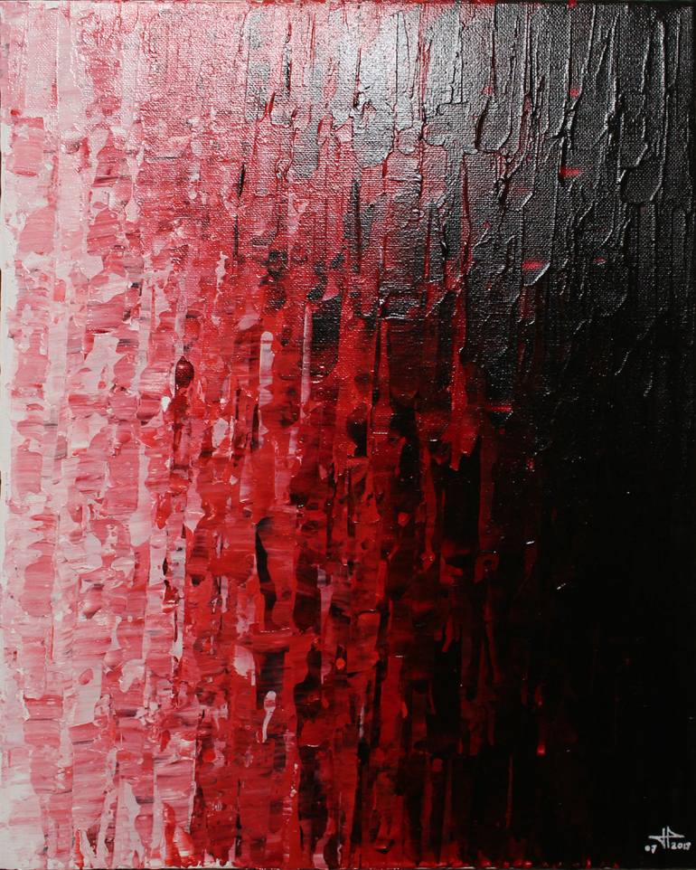 Red fade Painting by Jonathan Pradillon | Saatchi Art
