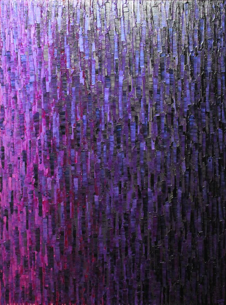 Iridescent purple pink fade Painting by Jonathan Pradillon | Saatchi Art