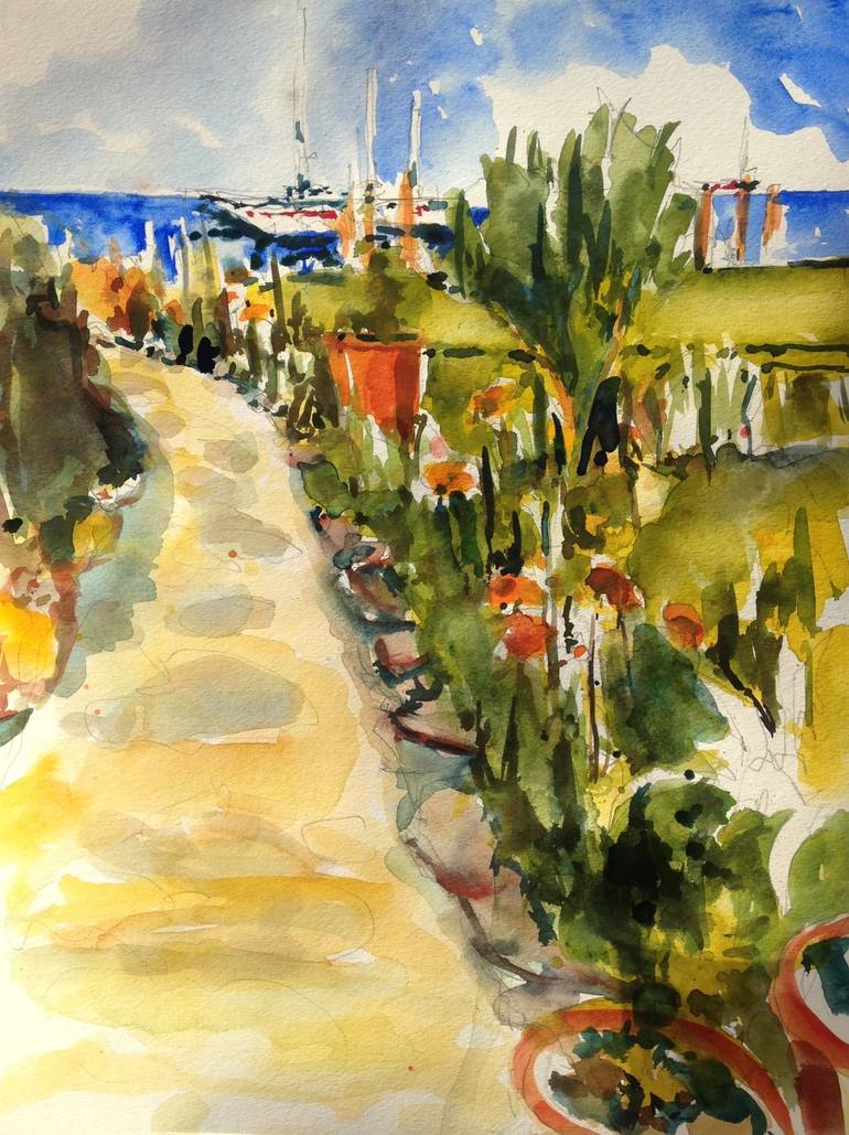 Malibu Vista no. 2 Painting by Daniel Clarke | Saatchi Art