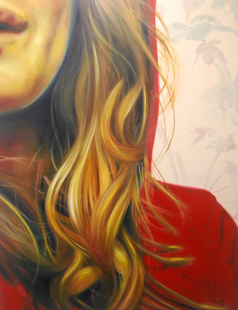 Red hood Painting by Katrina Bauer | Saatchi Art