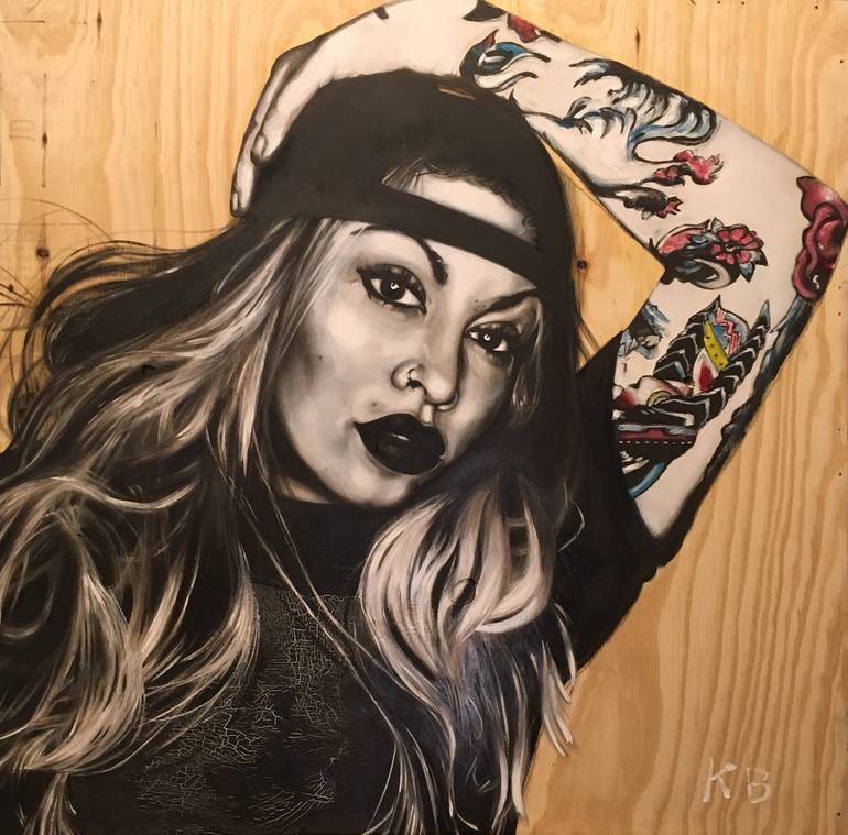 It girl Painting by Katrina Bauer | Saatchi Art