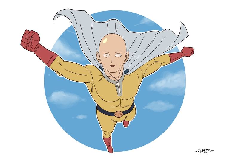OnePunchSaitama Drawing by Aleksandar Gigov | Saatchi Art