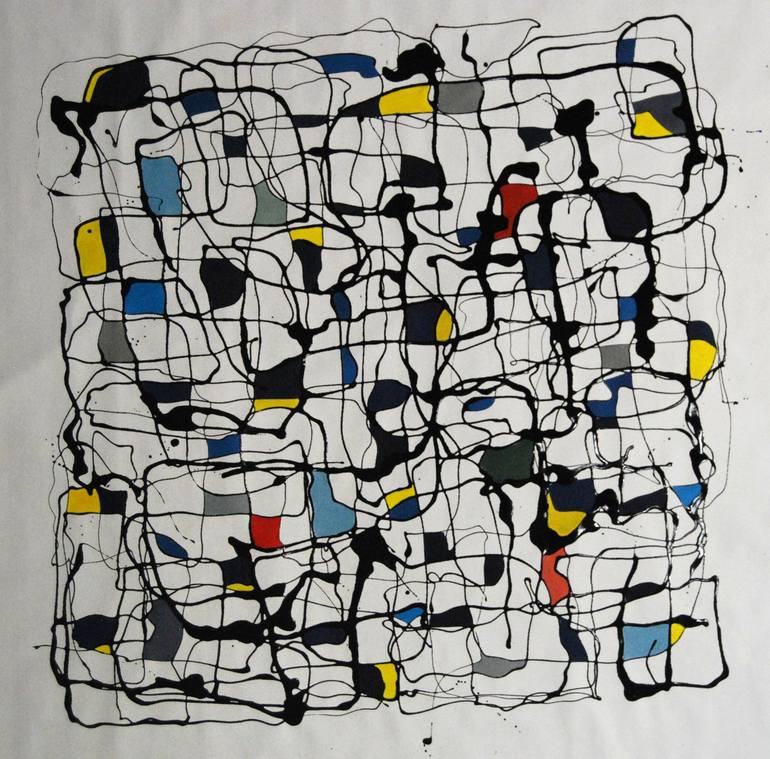 Dédale Painting by Joseph Fanjoy | Saatchi Art