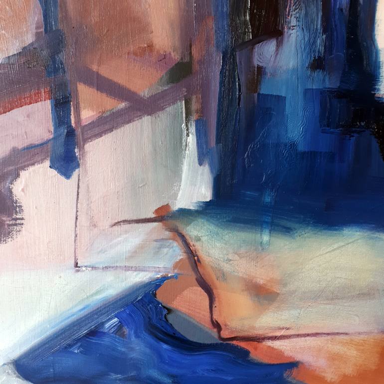 Retreat in Blue Painting by Niamh King | Saatchi Art