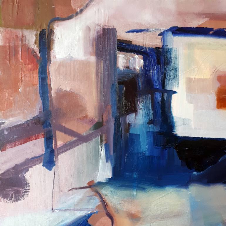 Retreat in Blue Painting by Niamh King | Saatchi Art