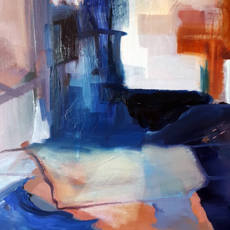 Retreat in Blue Painting by Niamh King | Saatchi Art