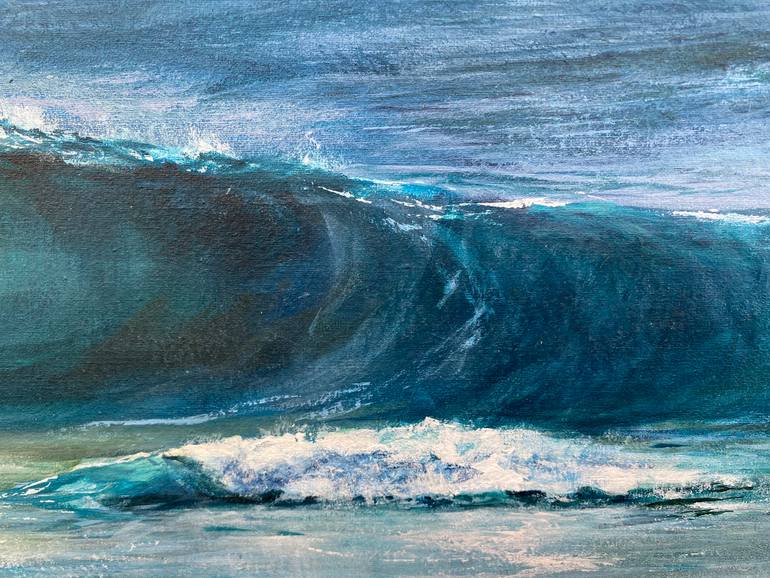 Dark wave in the melting air Painting by Alesia Habovych | Saatchi Art