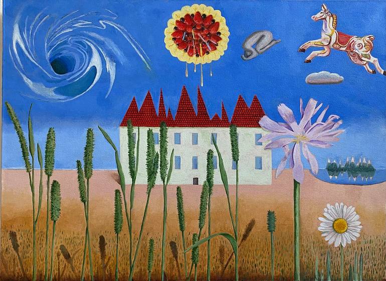 Down the Plughole Painting by Keith Pointing | Saatchi Art