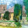 Stanway Church Painting by David Oatley | Saatchi Art