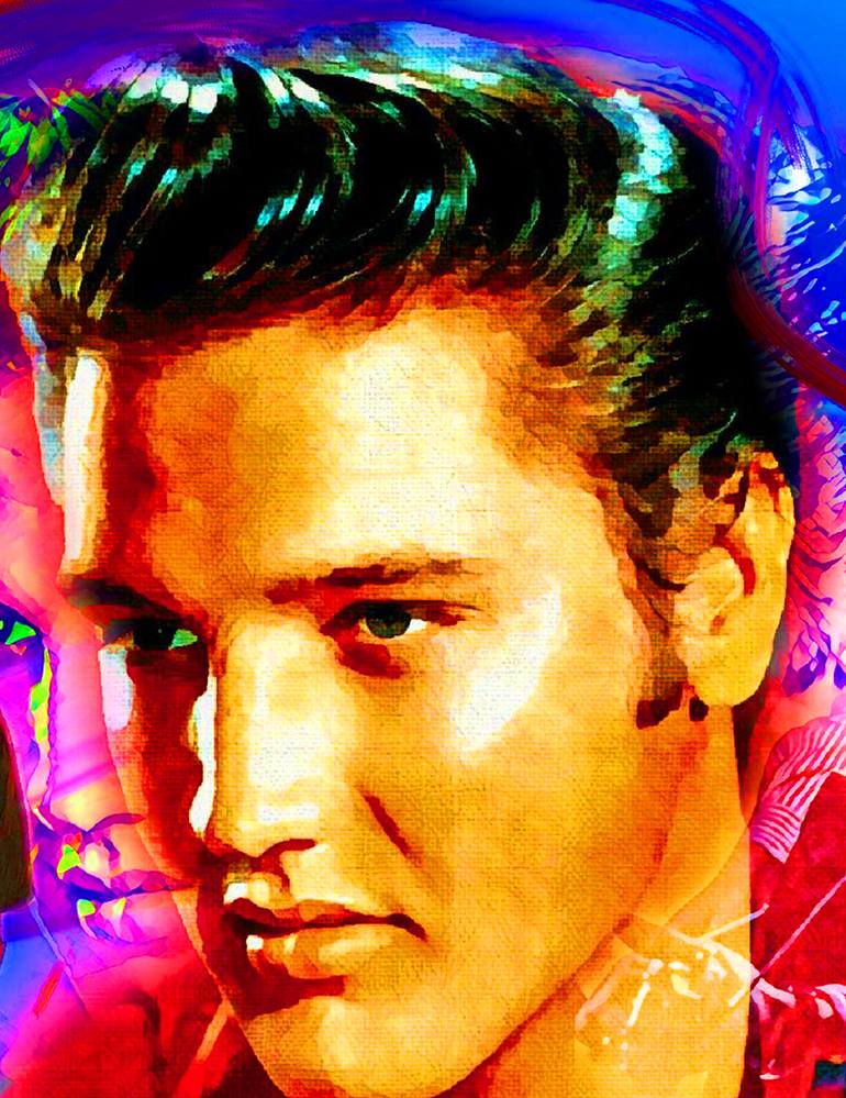 Elvis Presley The King Painting by Barry Boobis | Saatchi Art