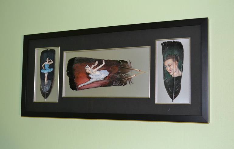 The ballerina Maya Plisetskaya, triptych. Painting by Vladimir ...