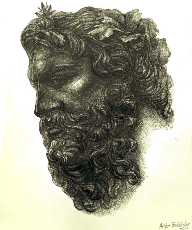 Greek Drawing by Arthur Tselishchev | Saatchi Art