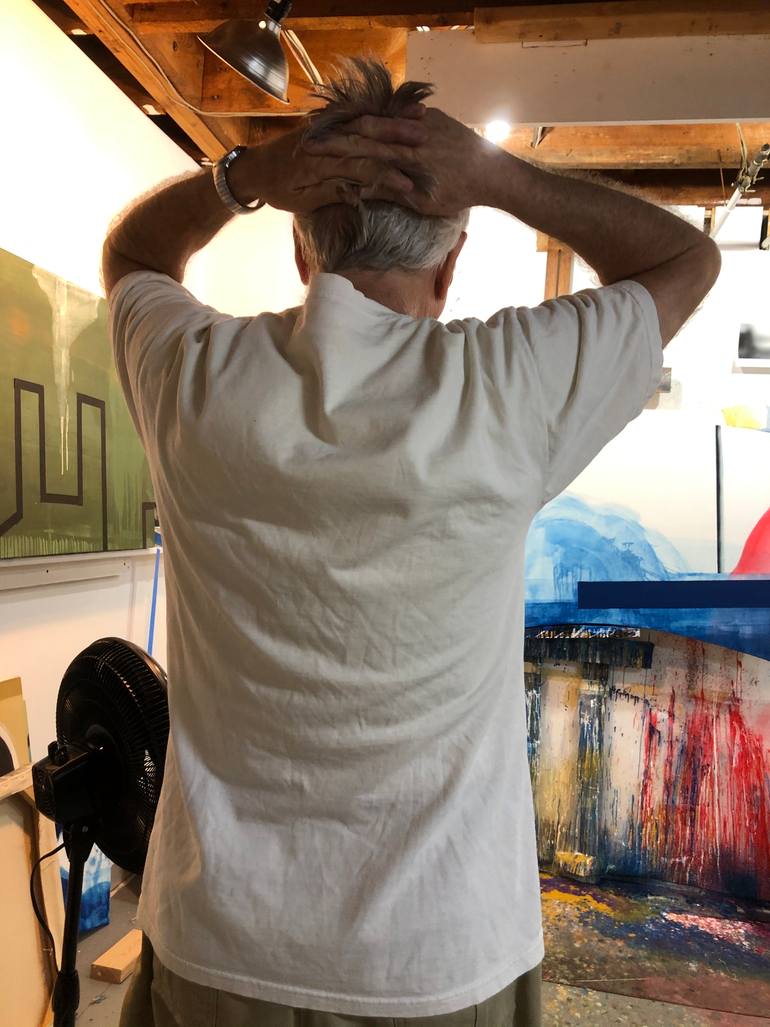 Fan Shaped Painting No 2 2021 Painting by Chris Engel | Saatchi Art