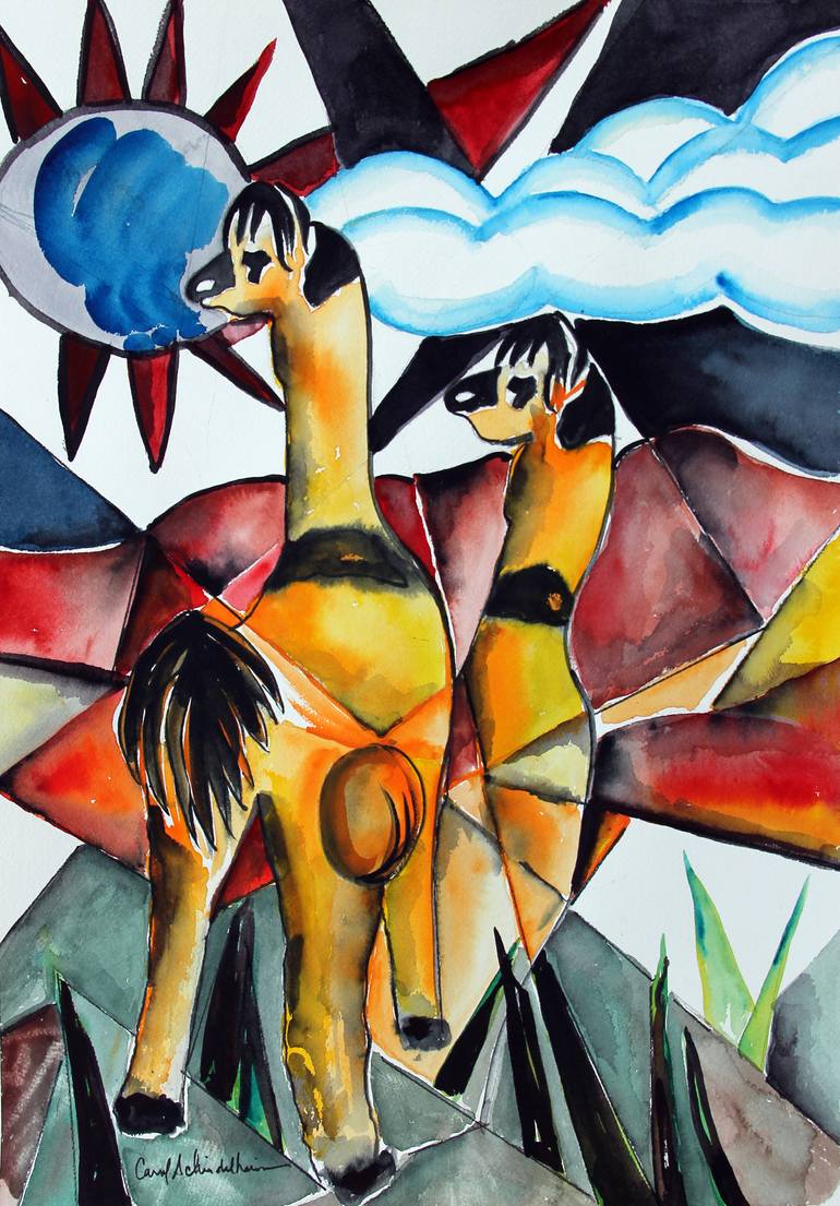 Frolic Painting by Carol Schindelheim | Saatchi Art