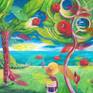 The spring #2 Painting by Guillaume Rist | Saatchi Art